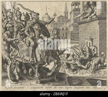 Illustration of the Death of Jezebel (2 Kings) Jehu ordered Jezebel's ...