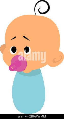 pacifier baby isolated icon vector illustration Stock Vector Image ...
