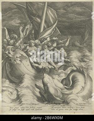 Jonah is thrown overboard by the fishermen, Johann Sadeler (I), after ...