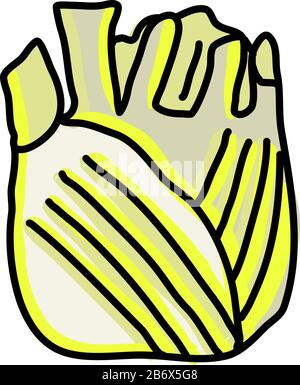 fennel vector icon. Vegetable green leaves. Greenery. Culinary herb ...