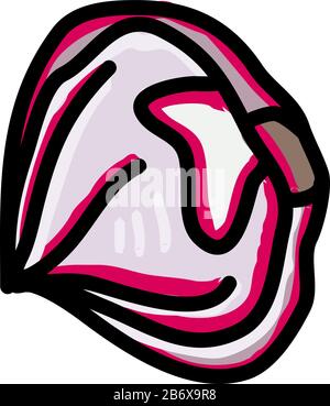 Whole onion isolated on background. Flat vector illustration Stock ...