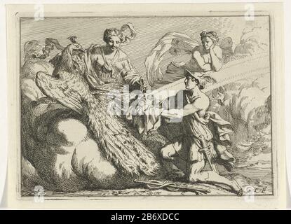 Mercury holds the severed head of Argus in his left hand. The body of ...