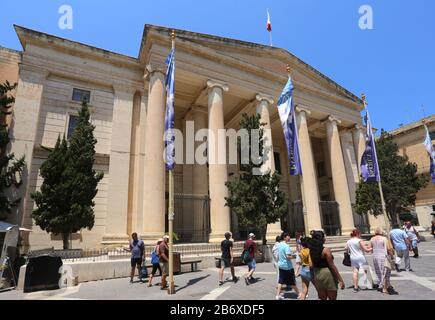 The Courts of Justice building Republic Street Valetta Malta showing ...