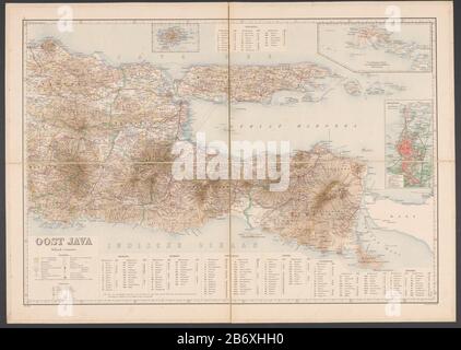 Map of East Java. Map of East Java with legend and insert maps of the ...
