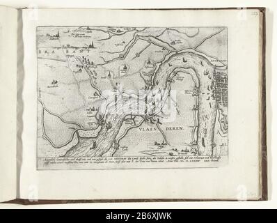 Map of the fortifications along the Scheldt, 1584, 1584 - 1586 print ...