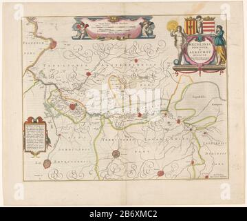 Kaart van een deel van Vlaanderen Mechlinia dominium et Aerschot ducatus (titel op object) Map ...