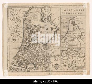 Kaart van het graafschap Holland County map of Holland Stock Photo - Alamy