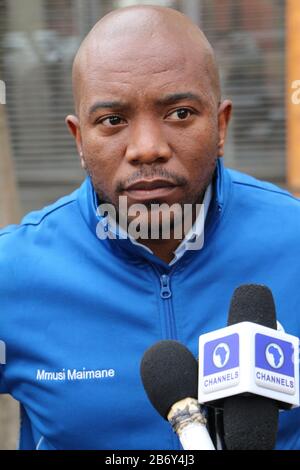 Leader of the official opposition Democratic Alliance Mmusi Maimane ...