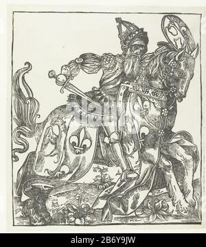 This 19th-century reprint features a woodcut from Albrecht Dürer's ...