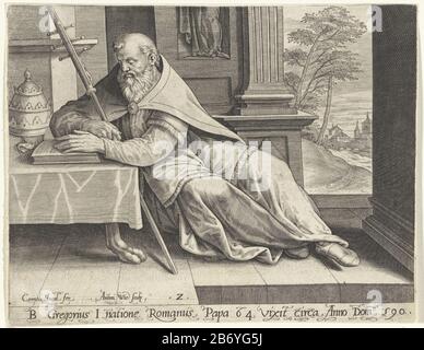 The Four Fathers of the Western Church: Saint Gregory the Great painted ...