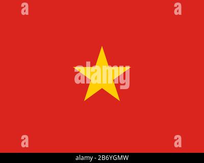 The Vietnamese flag Stock Photo - Alamy