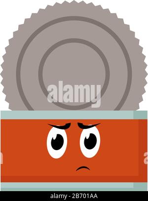 Angry fat fish, illustration, vector on white background Stock Vector ...