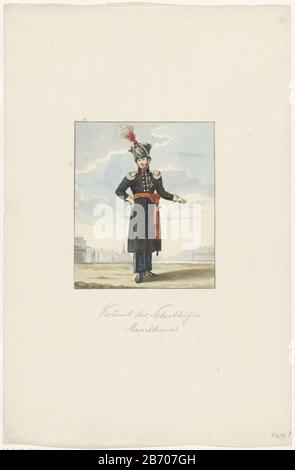 Colonel van de Schutterij in Marenue, Anonymous, 1830 - 1831 drawing ...