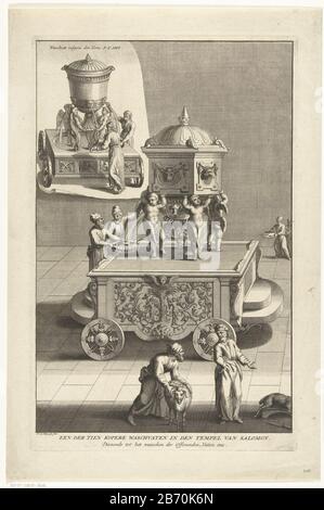 Koperen wasvat of spoelbekken in de hof van het tabernakel Copper laver ...