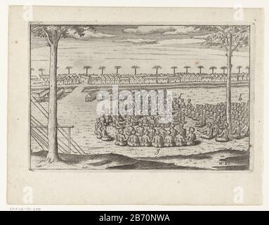 Javanese ship in Bantam, 1596, 1646 print Javanese ship in Bantam ...
