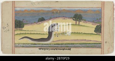 Krishna kills Aghasura Stock Photo - Alamy