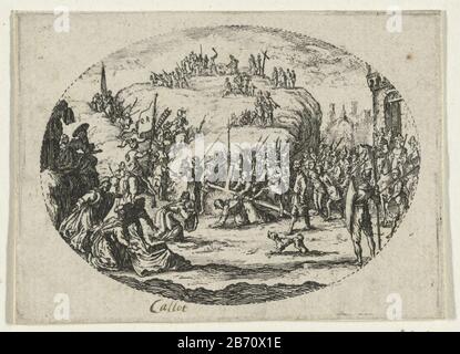 Kruisdraging Christ and Simon of Cyrene carry the cross together on ...