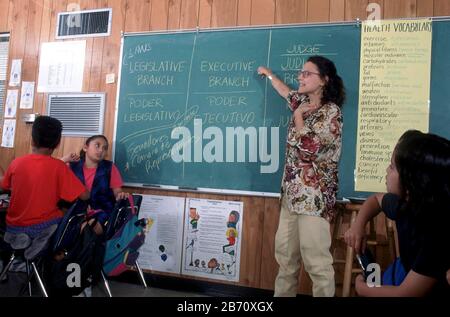 Bilingual (Spanish & English) public elementary school class in New ...
