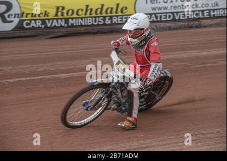 Katy Gordon in action during The Belle Vue Speedway Media Day, at The ...