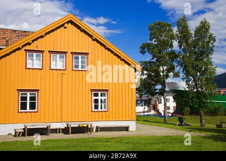 Skansen district, Tromso, Tromsoya Island, Troms og Finnmark, Norway ...