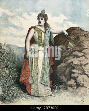 Portrait of Renée Richard (1858-1947), French opera singer (figure view ...