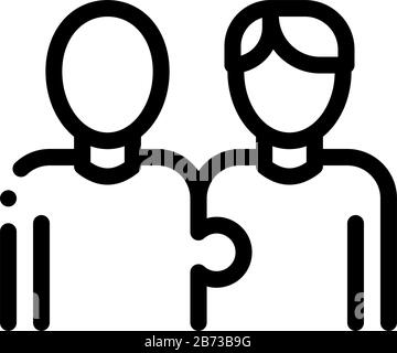 Human One Whole Icon Vector Outline Illustration Stock Vector Image ...