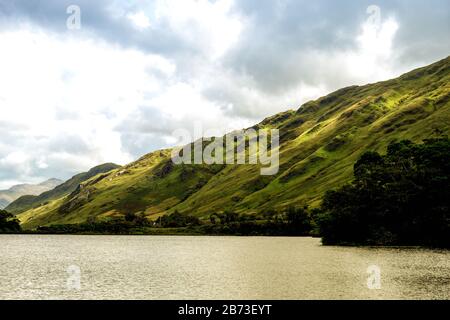 A view of Pollacapall Lough lake in Connemara, County Galway (Ireland ...