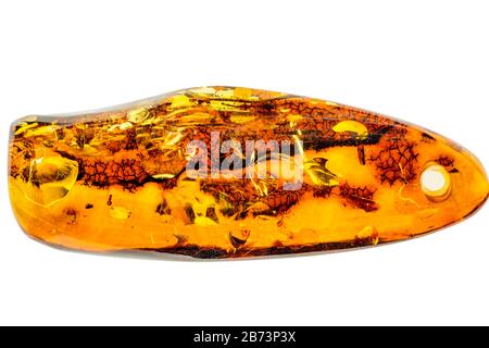 Amber in sun cut out on white background Stock Photo - Alamy