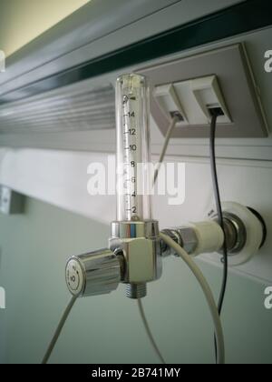 flowmeter of anesthesia machine Stock Photo - Alamy
