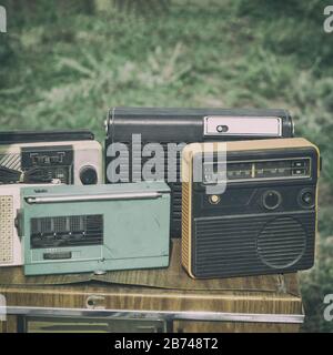 portable radio, portable radios, transistor radio Stock Photo - Alamy