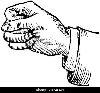 This picture represents the hands position in violent repulsion vintage ...