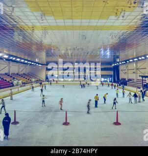 Interior of the former Wales National Ice Rink, Cardiff, Wales. UK ...