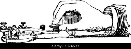 This illustration represents Morse Telegraph which used for long ...