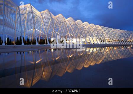 Promenade in the Olympic Sports Complex in Athens Stock Photo - Alamy