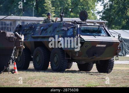 Dutch army Fennek armoured reconnaissance vehicle Stock Photo - Alamy