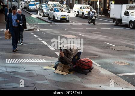 Australia, New South Wales, Sydney, the homeless people tent city on ...