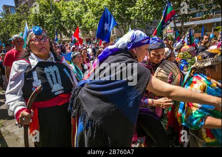 Mapuche ethnic flag, South America. 3D illustration Stock Photo - Alamy