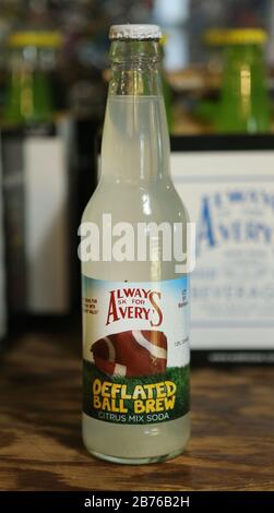 New Britain, CT, USA. 13th Mar, 2020. A selection of Avery's Beverages ...