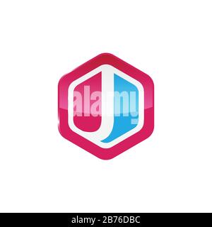 Hexagon Dot Connection Logo Template Modern Digital Vector Design Stock ...