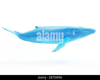 Whale, computer illustration Stock Photo - Alamy