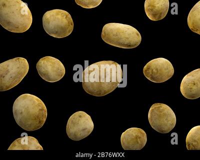Potatoes, computer illustration Stock Photo - Alamy