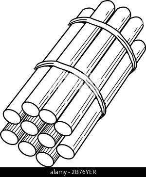 A typical representation of 3 sticks that can be used when teaching ...