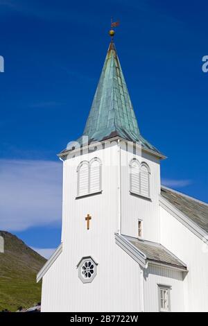 Honningsvag Church, Honningsvag Port, Mageroya Island, Finnmark Region ...