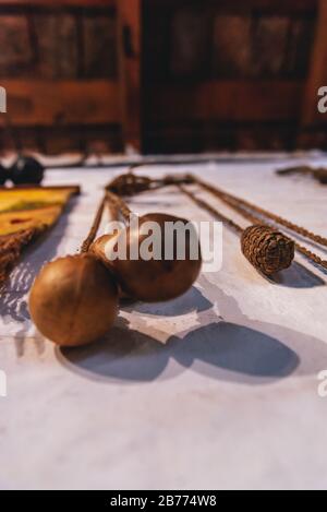 Traditional weapon of native peoples and gauchos of the region of ...