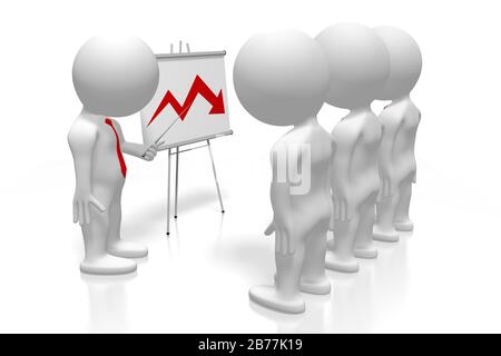 3D slump chart Stock Photo - Alamy