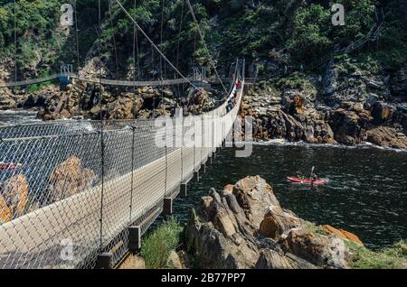 Storms River Suspension Bridge at Garden Route (Tsitsikamma) National ...