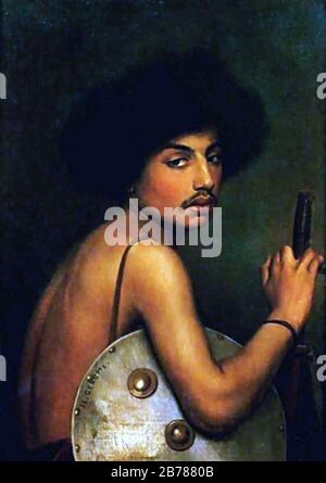 Bisharin Warrior by Jean-Leon Gerome Stock Photo - Alamy
