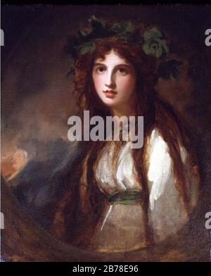 George Romney - Lady Hamilton (as a Bacchante) 2 Stock Photo - Alamy
