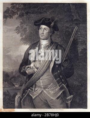 George Washington in 1772 at age 40 Stock Photo - Alamy