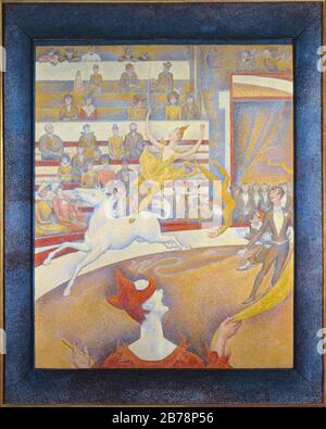The Circus, Cirque, by Georges Seurat, 1891, Musee D'Orsay, Paris ...